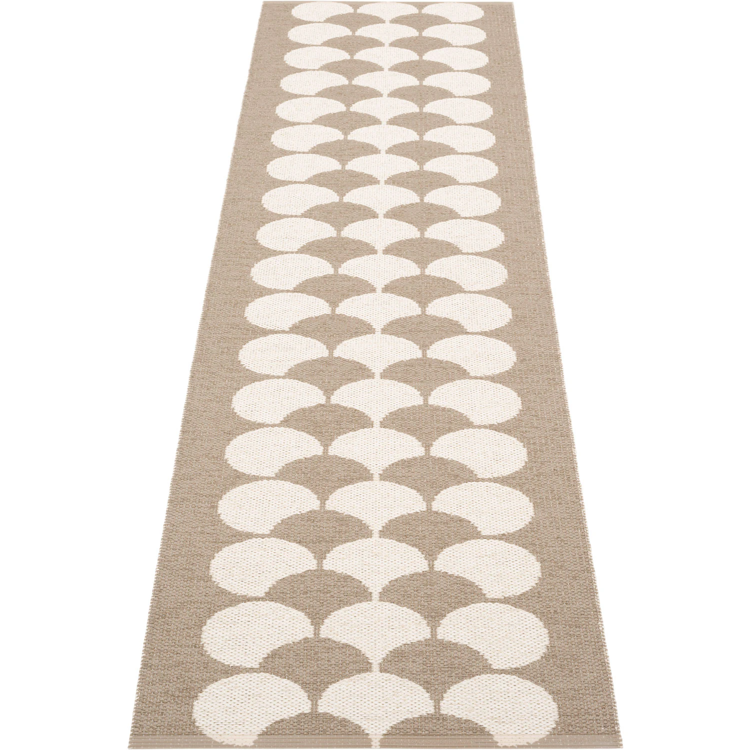 Poppy Matta Beige/Vanilla, 70x250 cm från Pappelina | Rum21.se